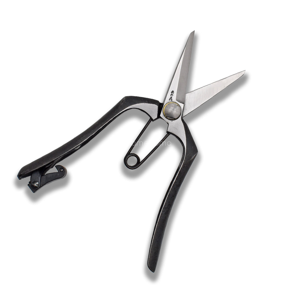 Double-edged bud cutting scissors 7 inches with metal clasp (body/part ...