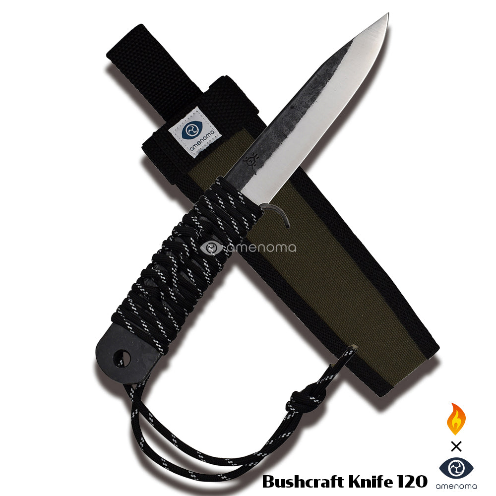 amenoma Bushcraft knife 120 full tang bushcraft batoning – amenomaオンラインショップ